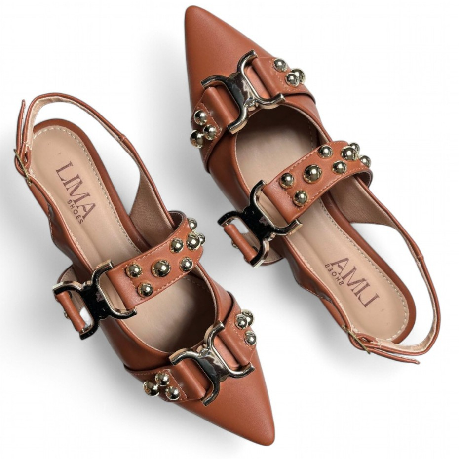 Mule Feminino Bico Fino Lima Shoes com Spiker Solado Baixo ...