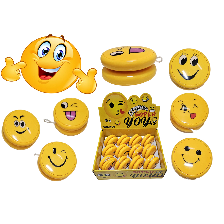 Kit 4 Yoyo Emoji Ioio (io-io) Com Led Brinquedo | Shopee Brasil