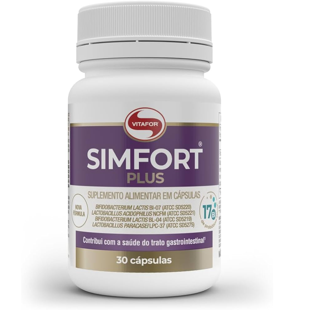 Simfort Plus Probiotico 17bi 30 Capsulas Vitafor | Shopee Brasil