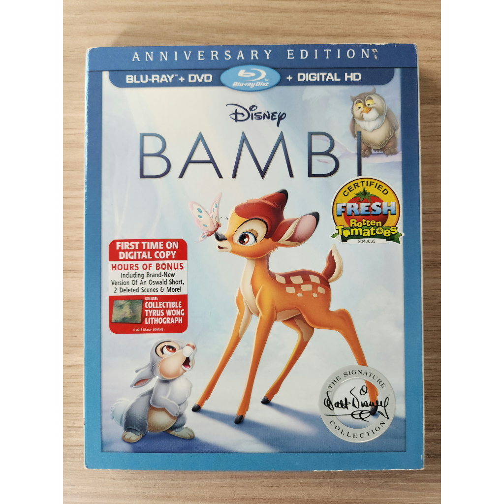DVD + Bluray Original Importado Bambi The Walt Disney Signature ...