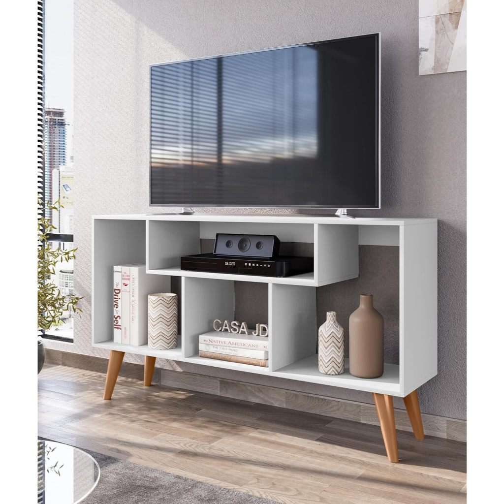 Rack Bancada Aparador para Tv 43 polegadas bancada Zara - Branco ...