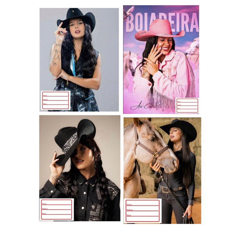kit 4 adesivos ana castelo para capa de caderno 30 x 21 | Shopee Brasil