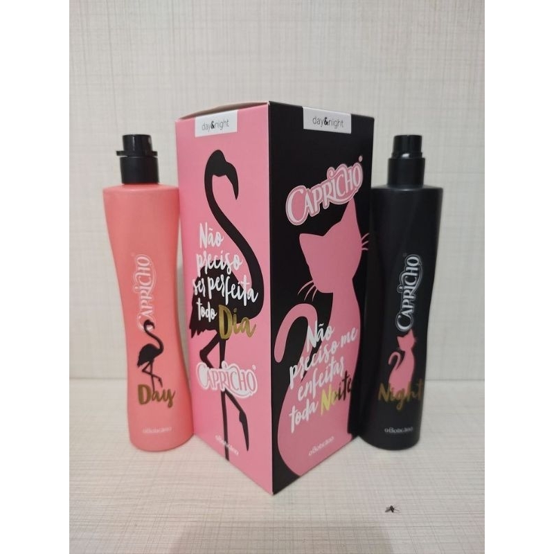 colônia capricho day e night 50 ml cada feminino o Boticário | Shopee ...