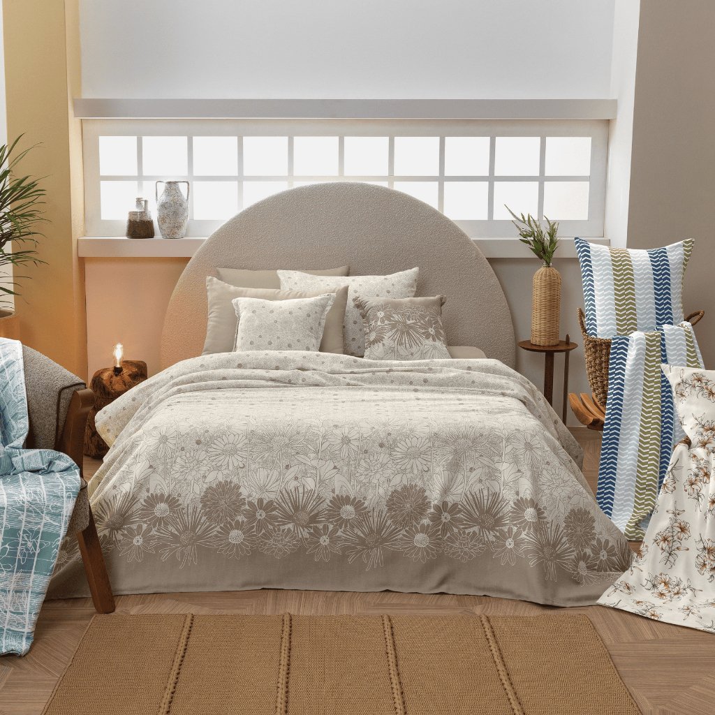 Colcha Casal Queen 100% Algodão 2,40m X 2,30m | Shopee Brasil