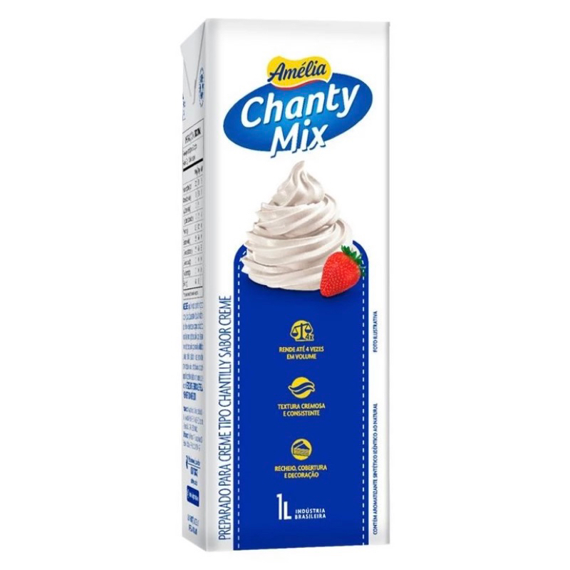 Chantilly Chanty Mix Amélia 1L | Shopee Brasil