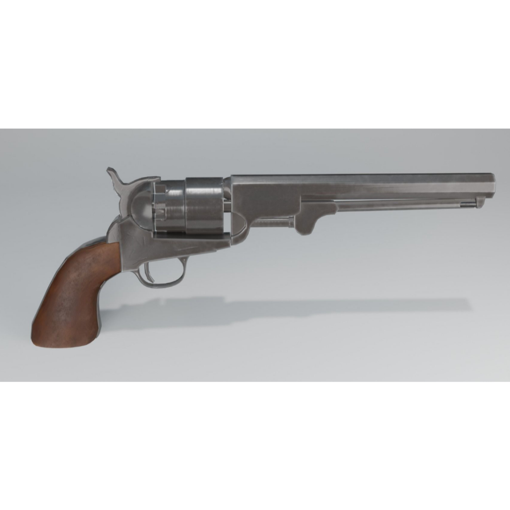 Colt 1851 Navy Revolver para montar tamanho real Cosplay/Decoração ...