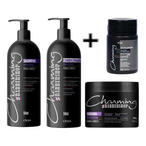 KIT CHARMING BARBERHOP SHAMPOO MATIZADOR 500ML + CONDICIONADOR ...