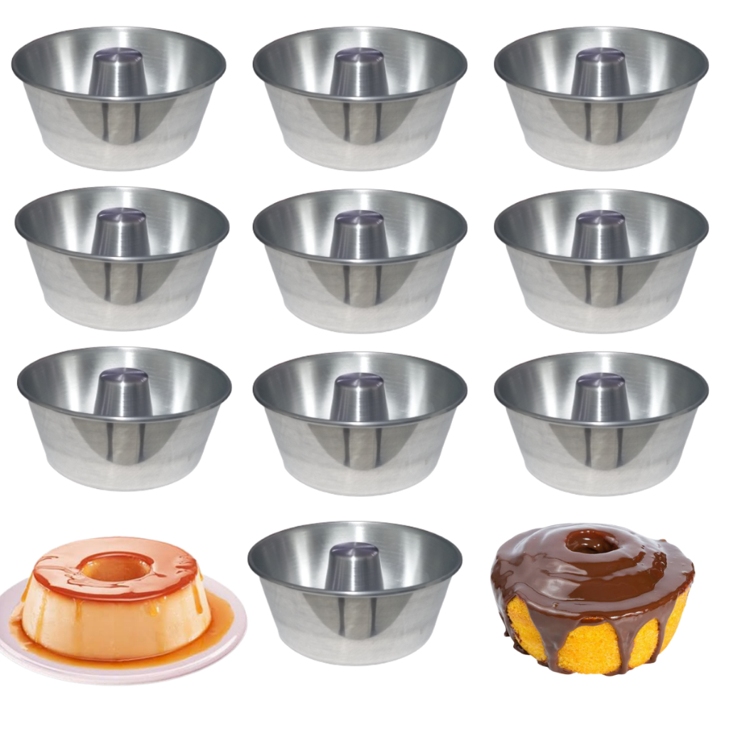 Forma de bolo pudim cone kit com 10 unidades N12 | Shopee Brasil