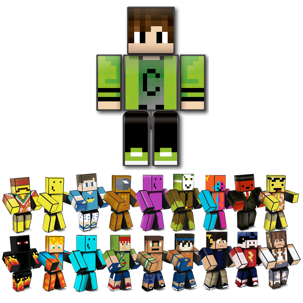 Boneco Athos Cadres Problems Lopers Original 25cm Minecraft Gamer Skins ...