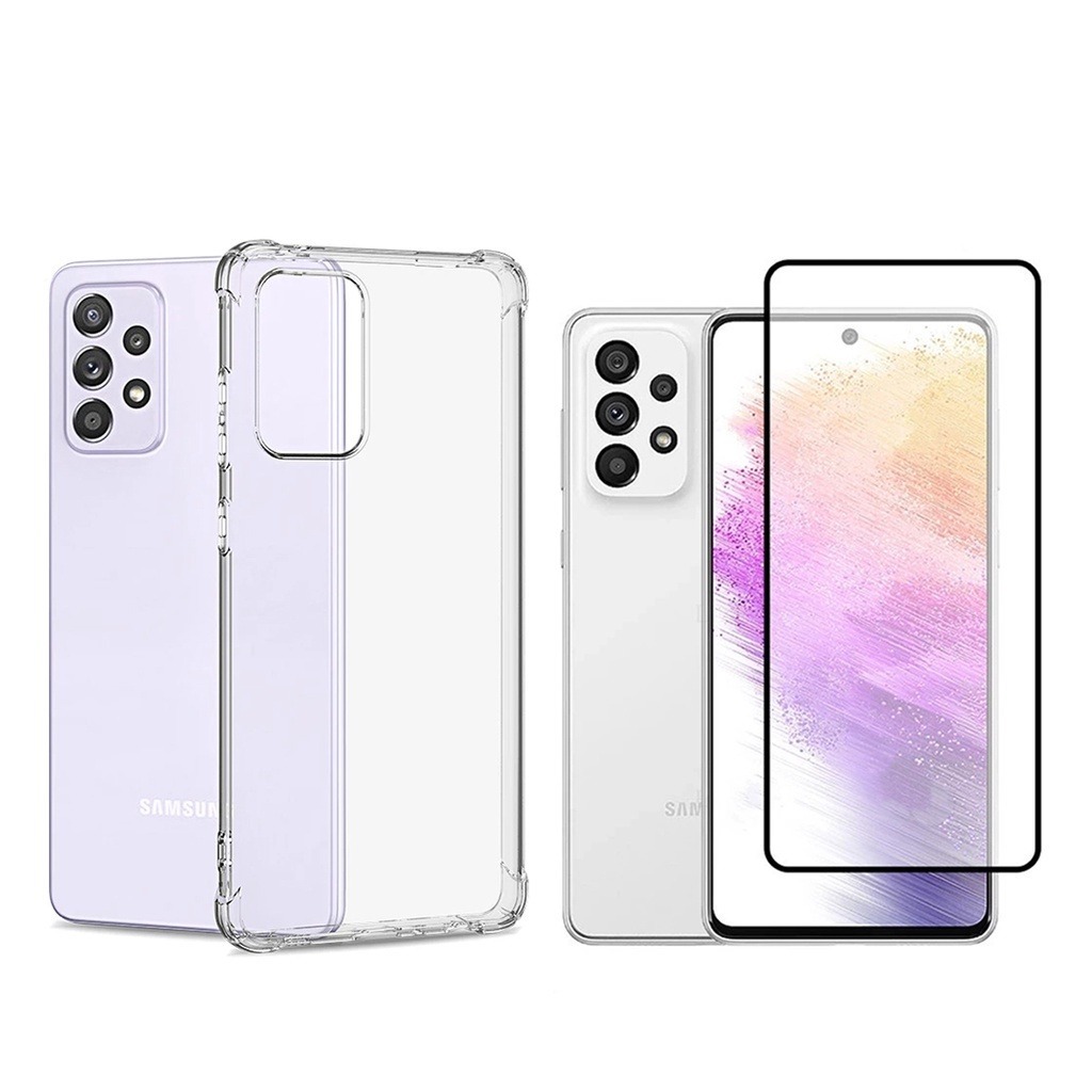 Pelicula Vidro 3D +Capa Transparente Samsung Galaxy A06/A16/A36/A56/A15/A35/A25A55/M55/M35/M15 ...