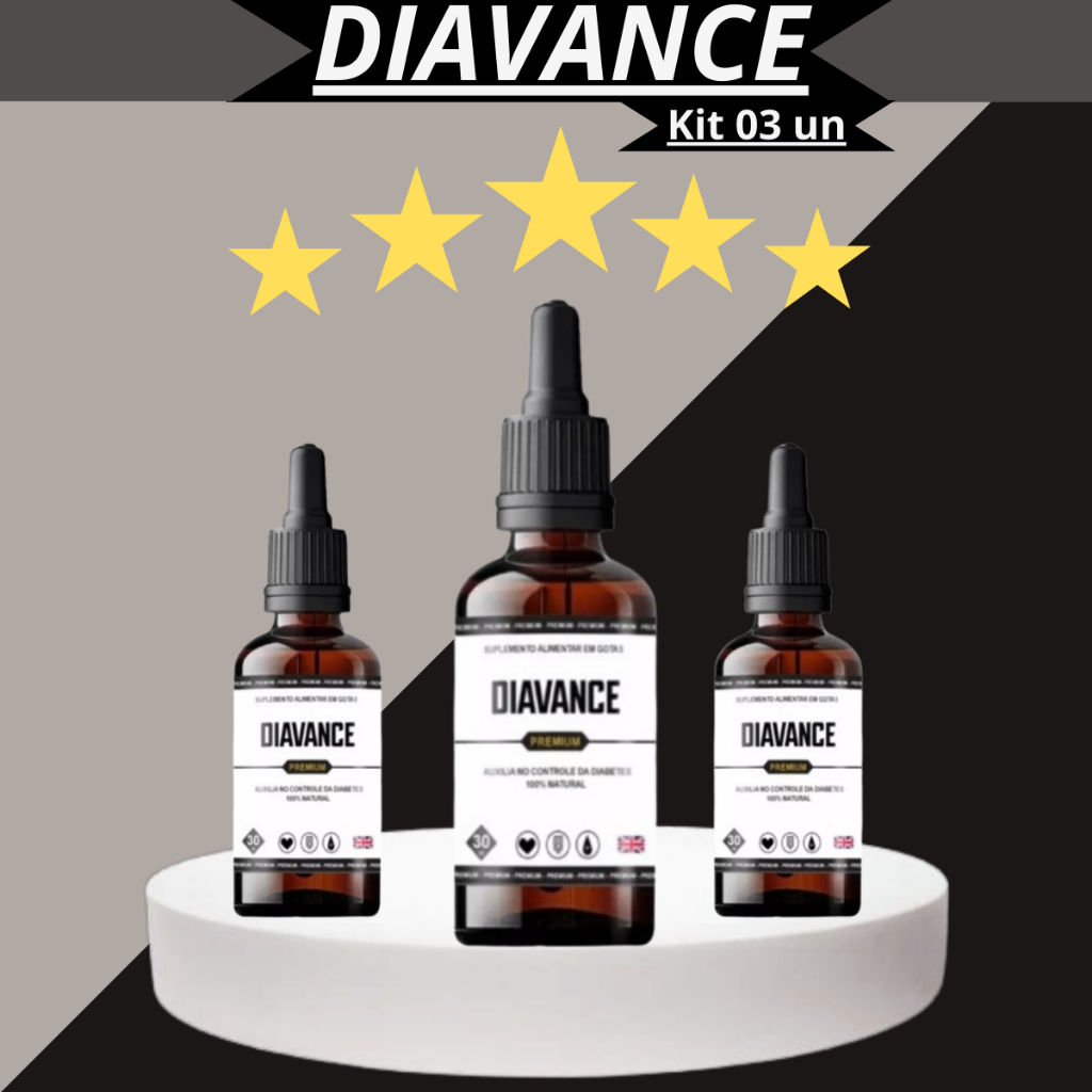 Diavance 30ML ORIGINAL - ENVIO IMEDIATO DA LOJA OFICIAL - 3 Frasco ...