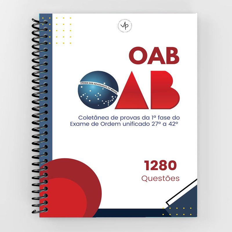 Apostila OAB 2025 com as 16 últimas provas (1ª fase) + gabaritos ...