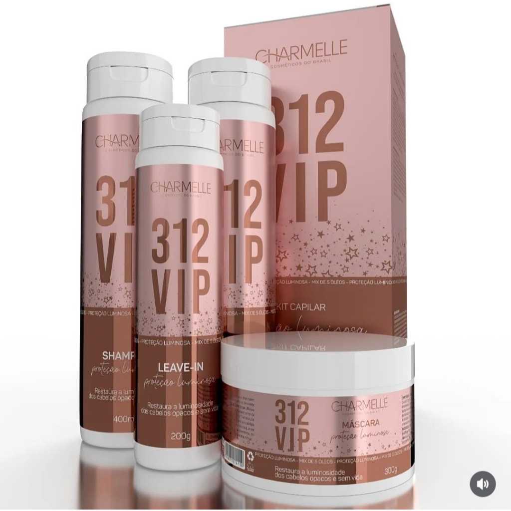 Kit Capilar Profissional 312 Vip Charmelle | Shopee Brasil