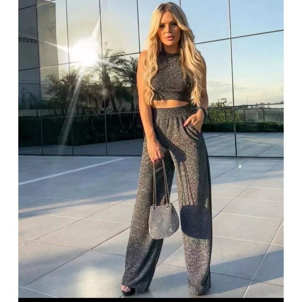 conjunto 2025 lurex | Shopee Brasil