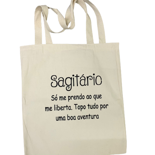 Ecobag Bolsa Feminina Socola Personalizada Com Signo Sagitario | Shopee Brasil