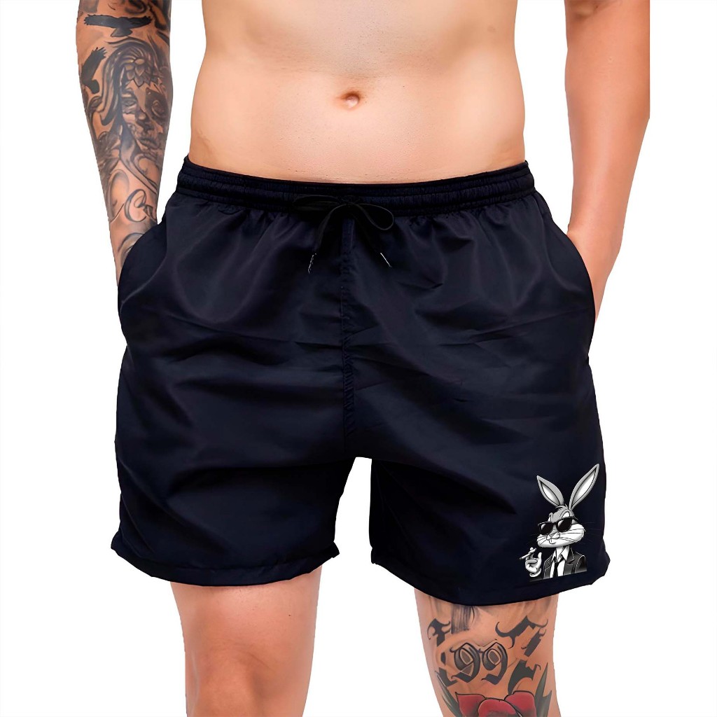 Short Mauricinho Bermuda Masculina Modelo COELHO STYLE- Antiodor e ...