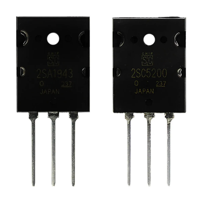 Par Transistor 2sa1943/2sc5200 Original Potência VCEO: -230V | Shopee Brasil