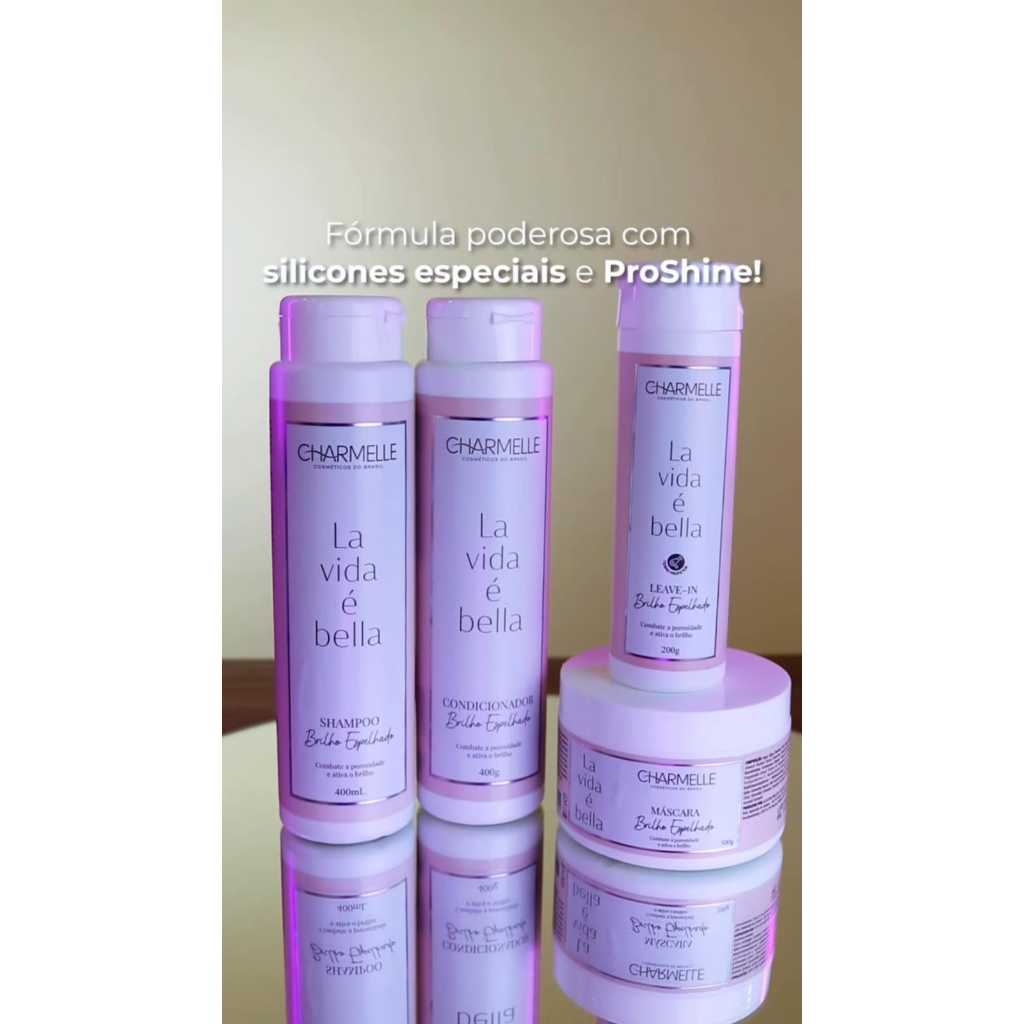 Kit Capilar Profissional La Vida é Bela Charmelle | Shopee Brasil