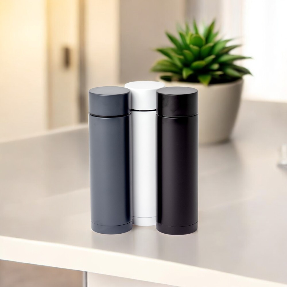 Garrafa Térmica 320ml Inox Tampa Rosqueavel Pequena Portátil Bolsa Antivazamento Mantem ...