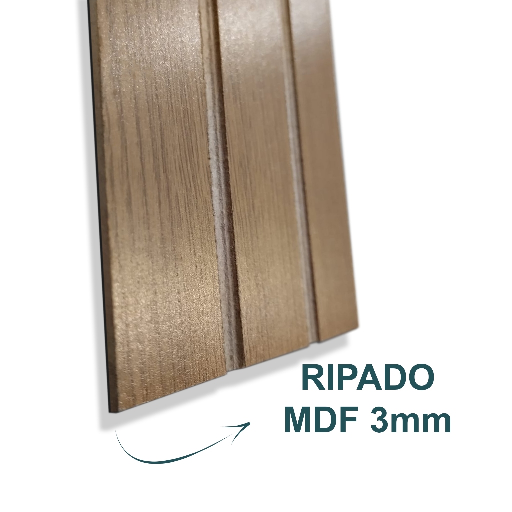 kit Placas Painel Ripado Modular MDF 3mm acabamento laminado Ambintes ...