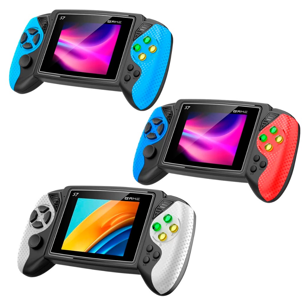 Console portátil S7 plus com tela de 3.2 polegadas Video Game Portátil ...