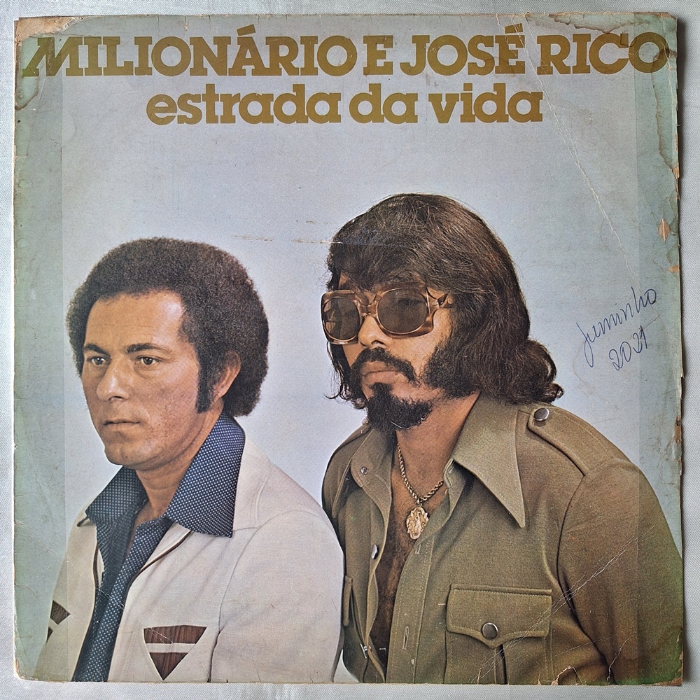 DISCO DE VINIL LP - MILIONÁRIO E JOSÉ RICO – ESTRADA DA VIDA (1977 ...