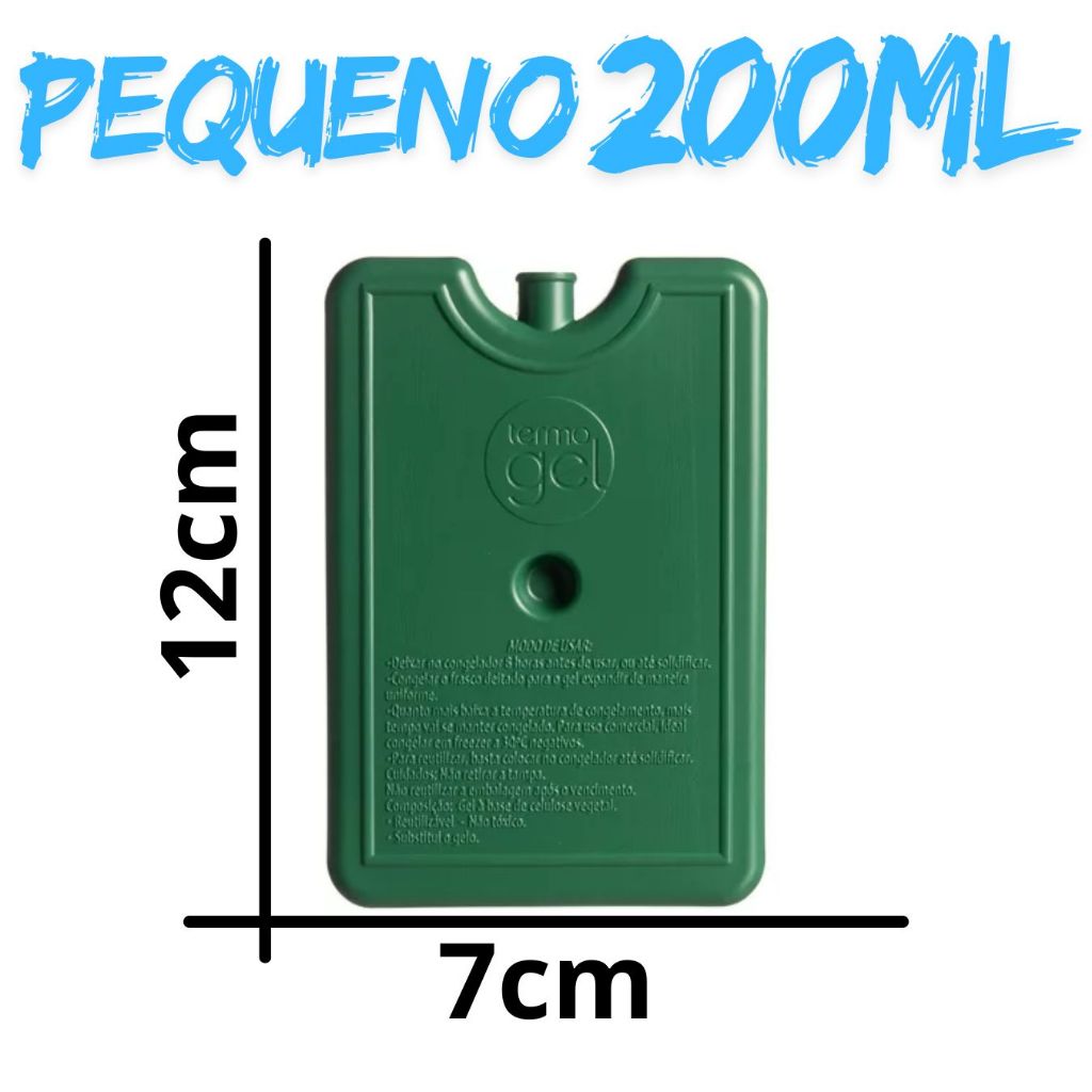 Gelox Gelo Reutilizavel Mini200ml Pequeno 400ml Grande 500ML Gelo ...