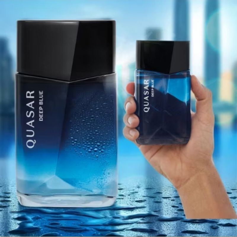 Quasar Deep Blue Desodorante Colônia 100ml ORIGINAL LACRADO | Shopee Brasil