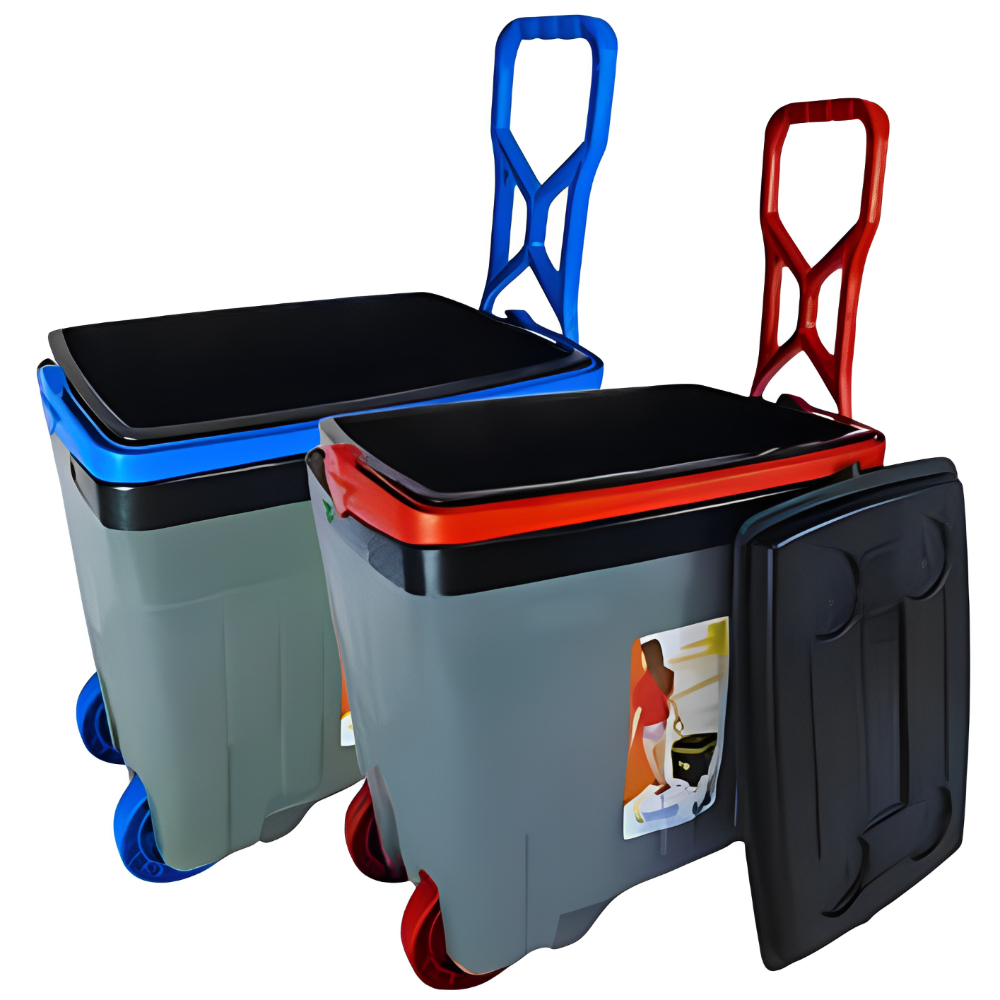 Cooler Térmico com Rodinha Caixa Térmica 34 Litros Camping Pesca Praia ...