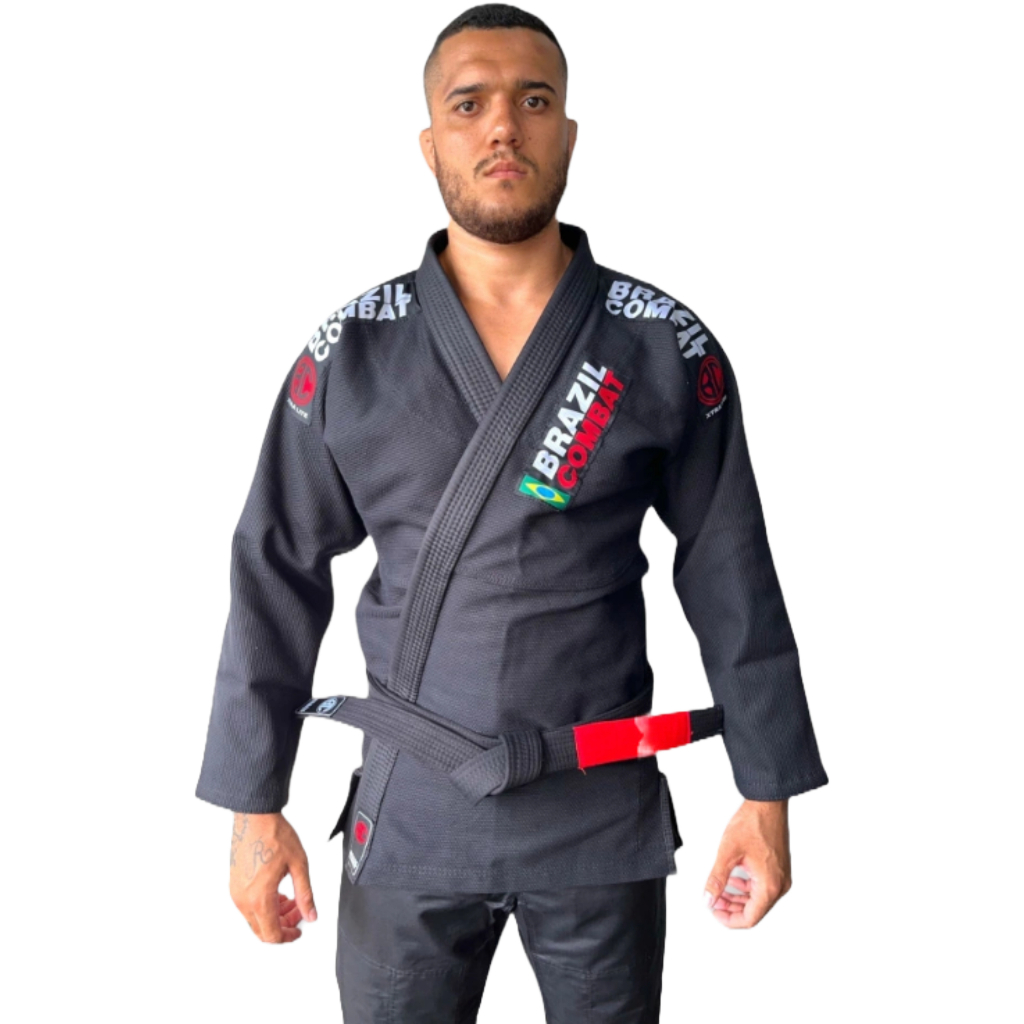 Kimono Jiu Jitsu Masculino Competidor Xtra Lite Preto - Brazil Combat ...