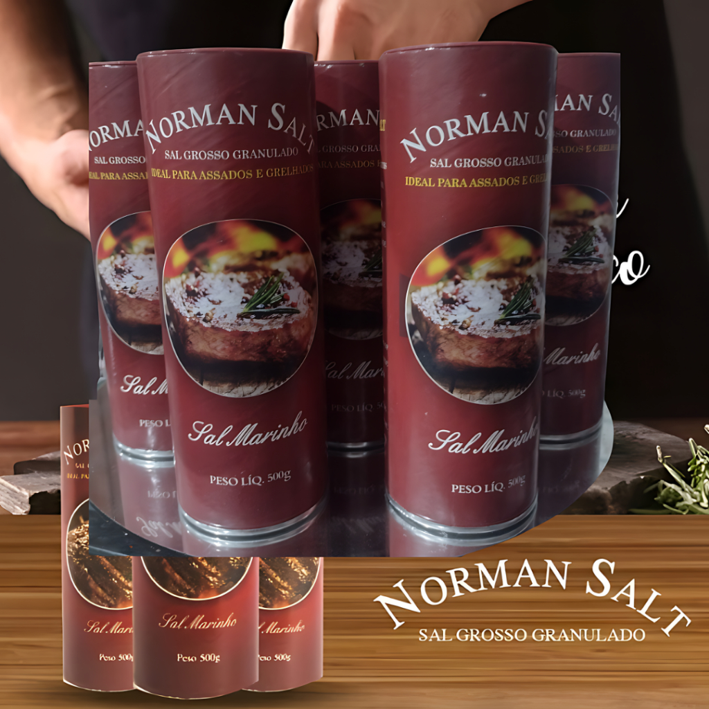 Sal Marinho GROSSO Norman Salt - Kit c/ 5un. de 500g - Saúde e Sabor ...