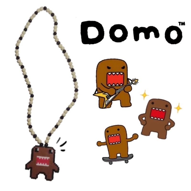 Colar de Miçangas Domo Kun Pixel Art Hama Beads Scene/Emo | Shopee Brasil
