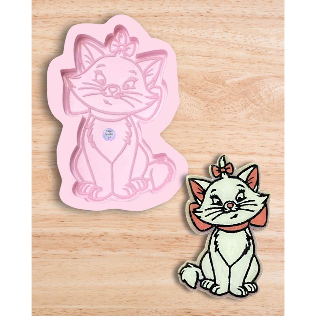 Molde de silicone Gata Marie baby | Shopee Brasil
