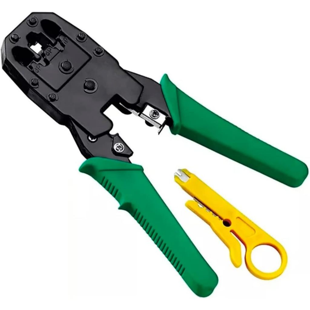 Alicate De Crimpar Conector Rj45 Crimpagem Cabo De Rede | Shopee Brasil