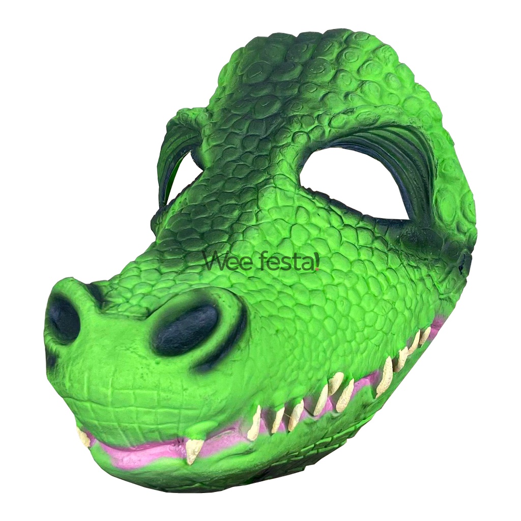 Máscara Látex Animal Jacaré Cuca Crocodilo Festa Fantasia Halloween ...