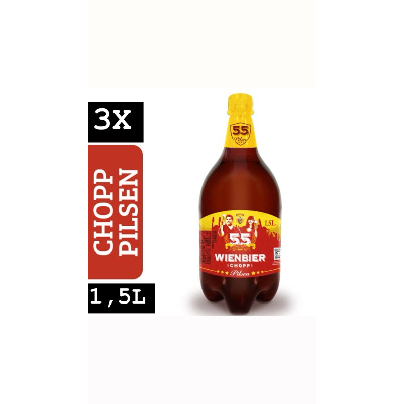 Chopp Wienbier 55 Pilsen 1.5L - 3 UNIDADES | Shopee Brasil