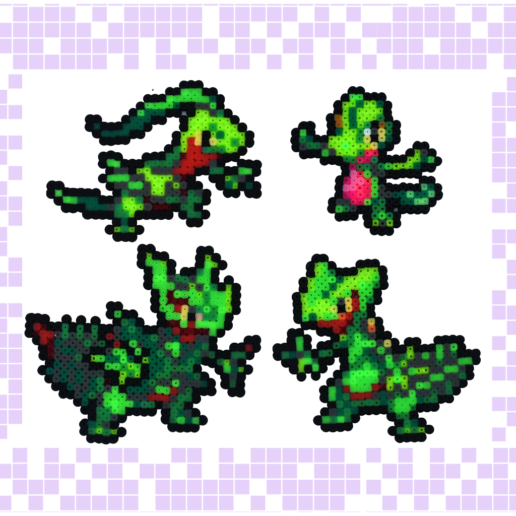 Pokemon Linha Evolutiva Treecko Grovyle Sceptile Mega Sceptile Chaveiro ...