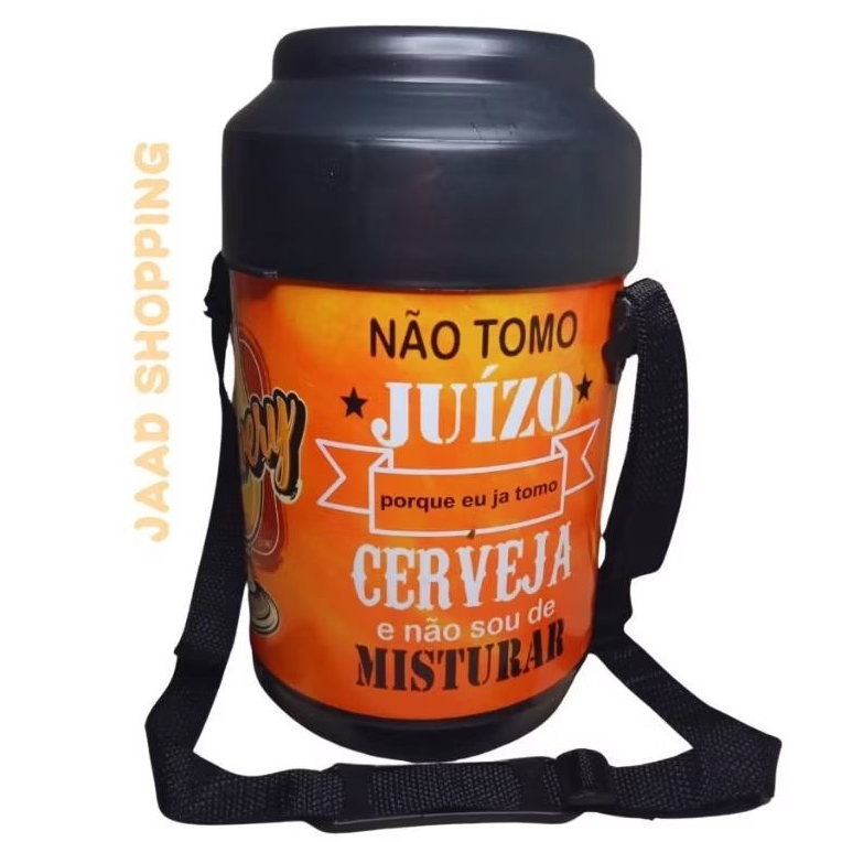 Cooler Redondo Térmico Caixa Térmica Pequeno Para 12 Latas + Gelo ...