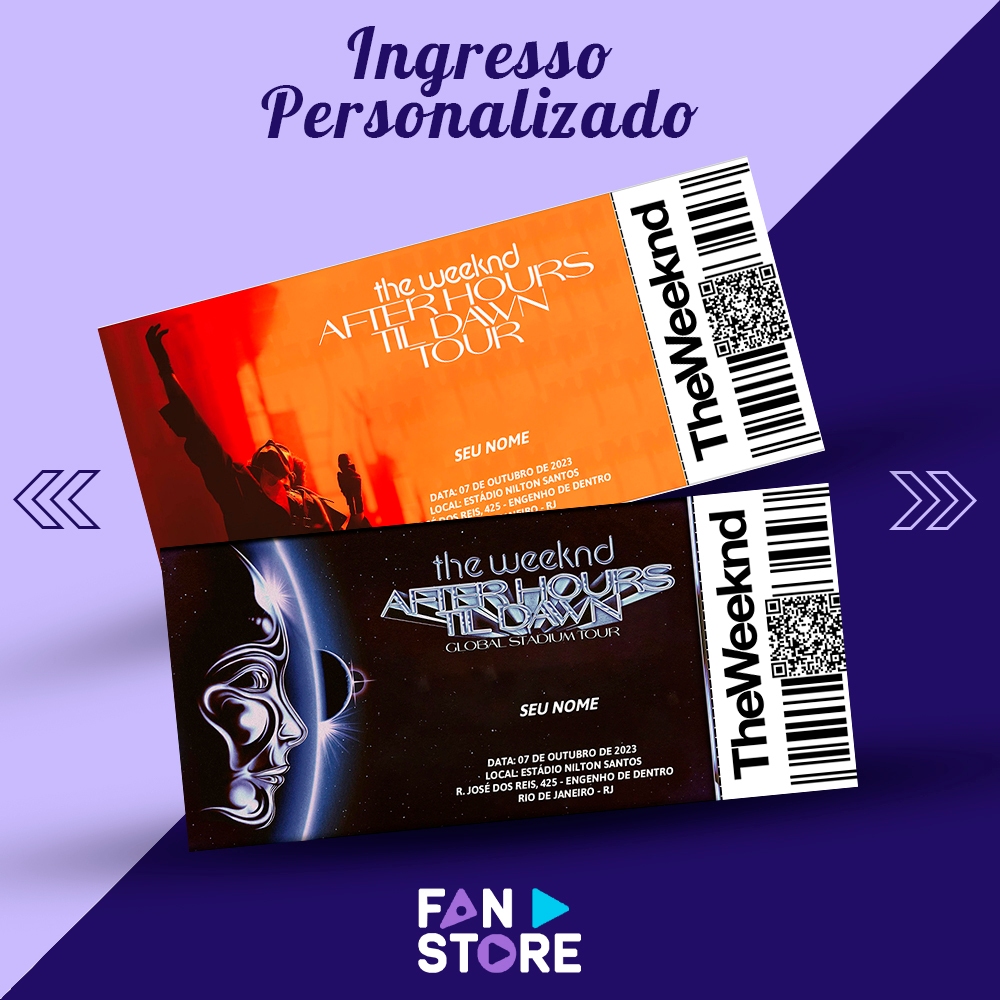Ingresso Colecionável "The Weeknd - The After Hours Til Dawn Tour ...
