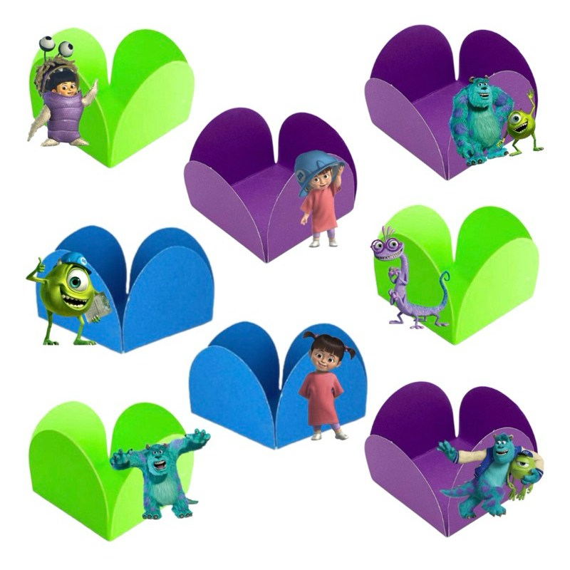 50 FORMINHAS DE DOCE 3D MONSTROS SA BOO PARA DECORAÇÃO DE FESTAS ...