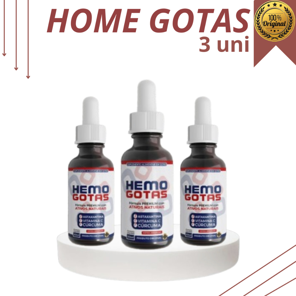 hemo gotas 30ML - ENVIO IMEDIATO DA LOJA OFICIAL - 3 Frasco | Shopee Brasil