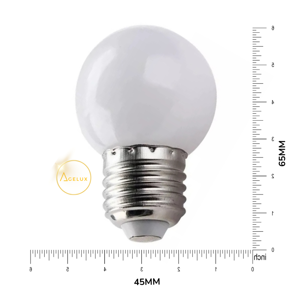 Kit 100 lâmpadas mini bulbo 1W (Branco quente ou frio 110V ou 220V ...