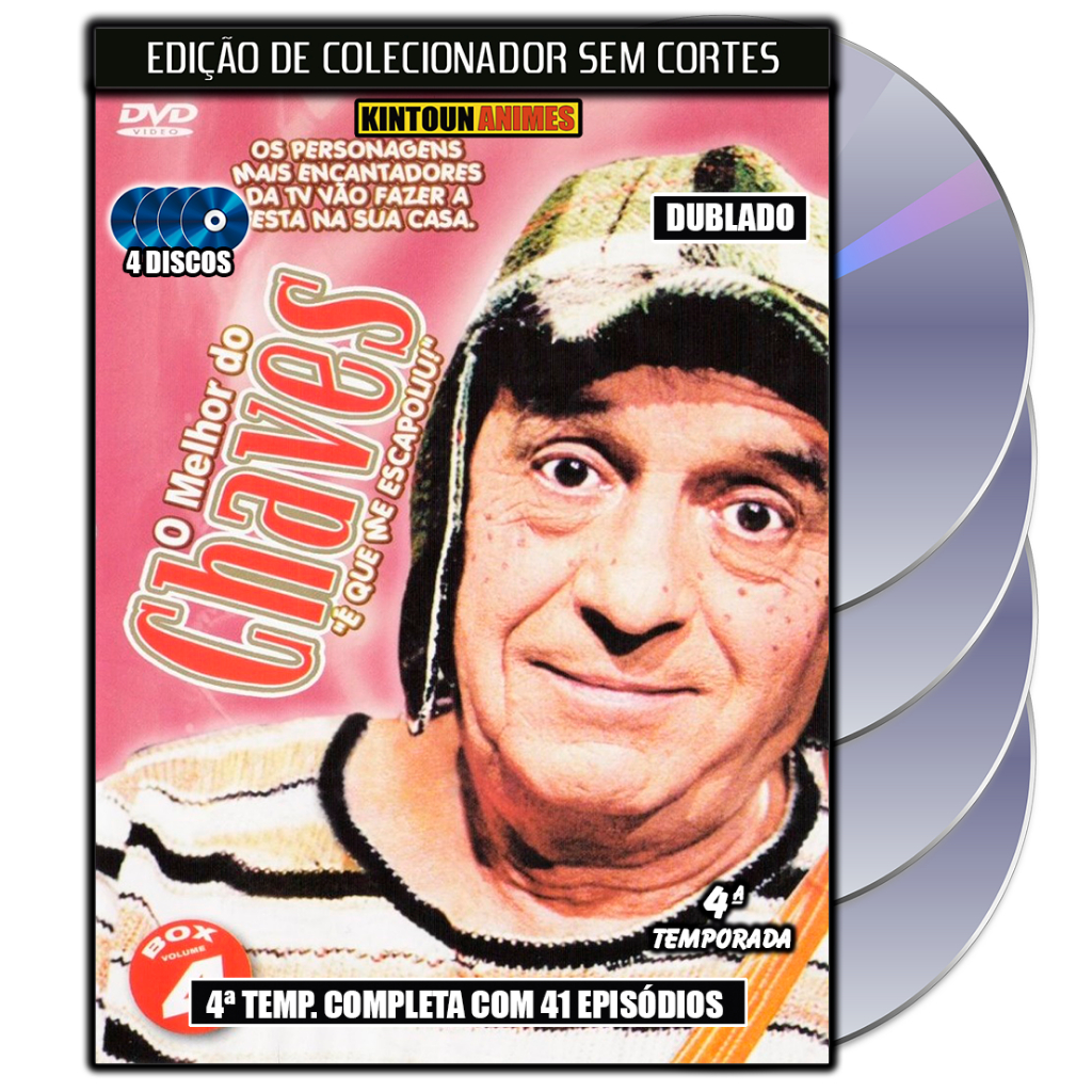 Chaves 4ª Temporada Completa E Dublada Em Dvd | Shopee Brasil