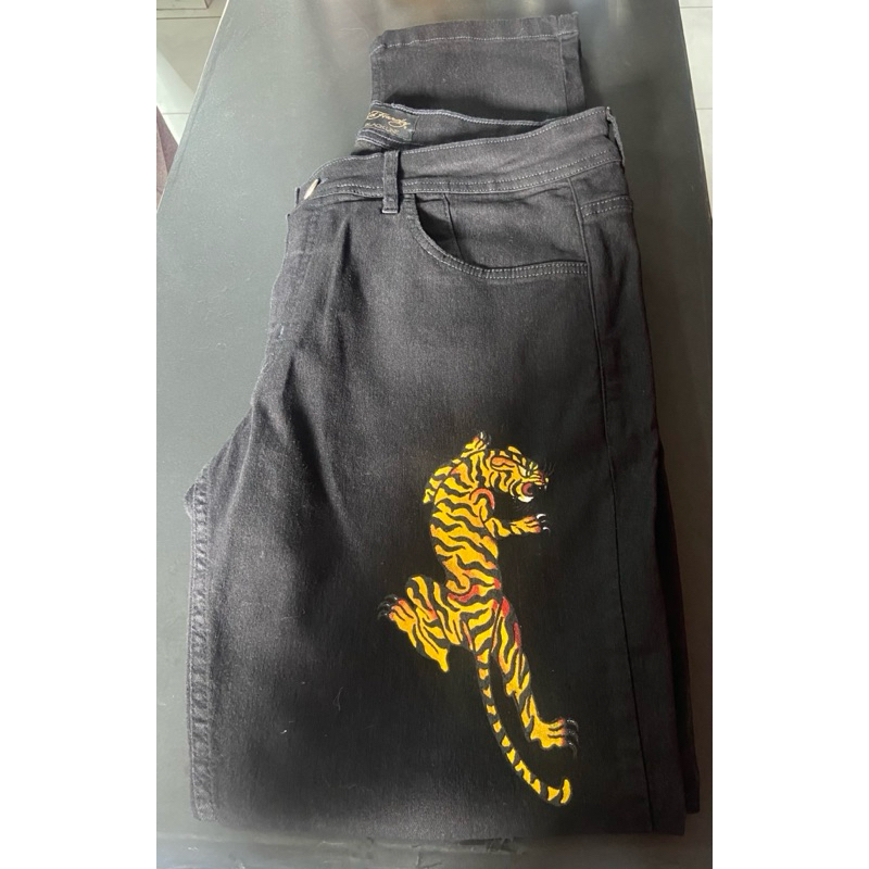 calça Ed Hardy 100% original (edição limitada ) | Shopee Brasil