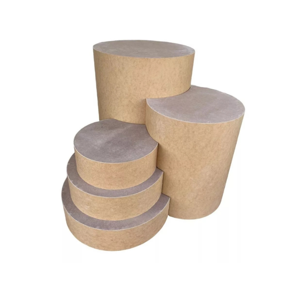 Kit Cilindros em MDF Para Festas com 5 Peças Desconstruído | Shopee Brasil