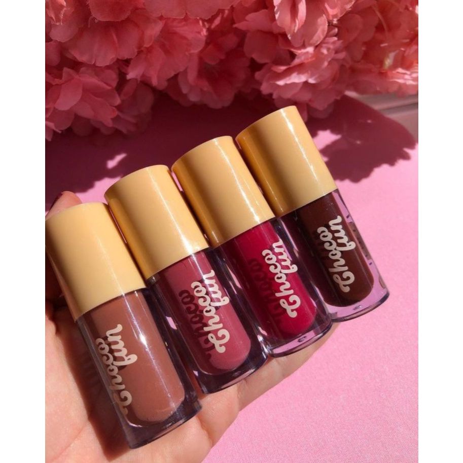 Fenzza Lip Tint Choco Fun Gloss Labial - Sabores Irresistíveis: Brownie ...