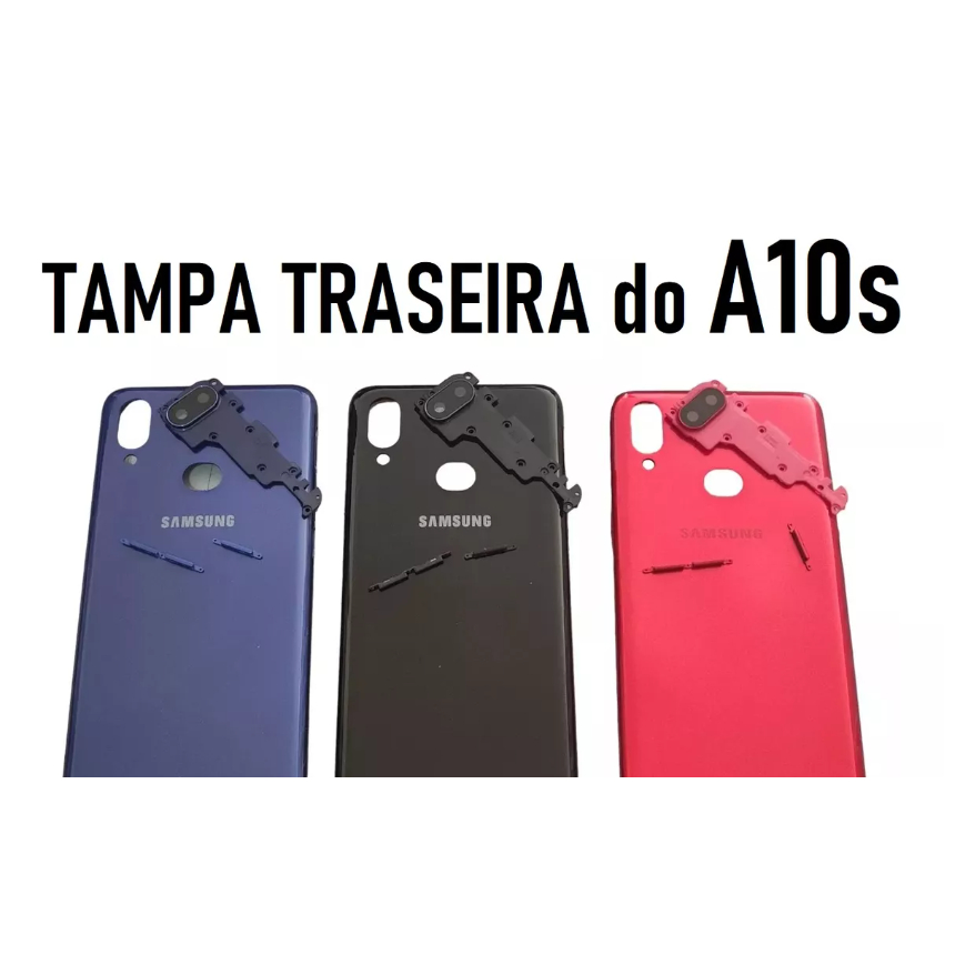 Tampa Traseira de Plástico A10S com lente com botoes #ORIENTALFLEX | Shopee Brasil