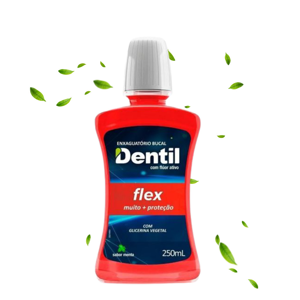 Enxaguante Bucal Dentil Flex com Fluor 250ml - Com Glicerina Vegetal ...
