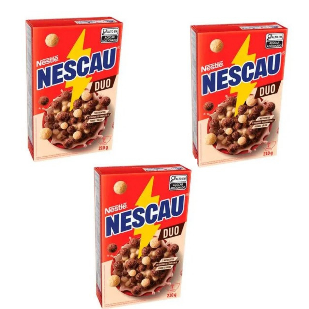 Kit 3 Cereal Matinal Nescau Duo 210g | Shopee Brasil