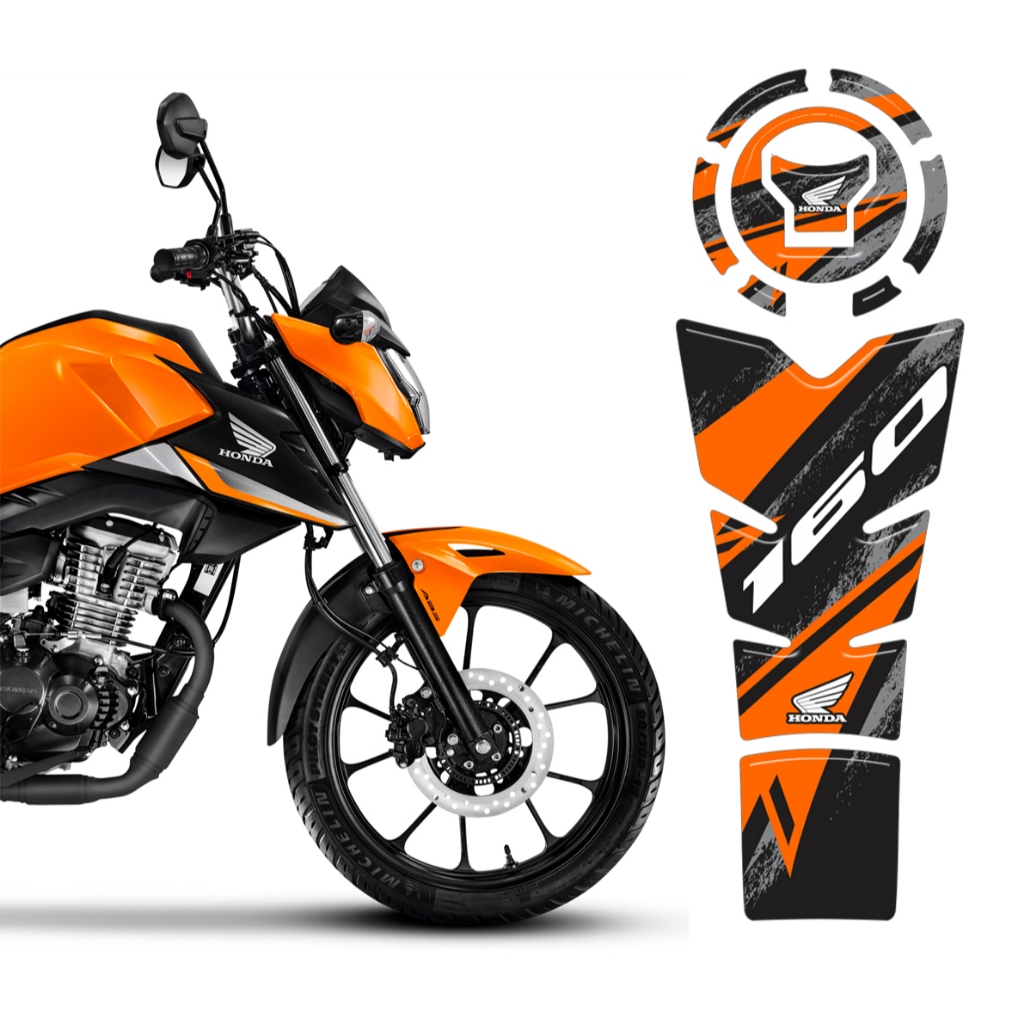 Adesivo Resinado Tanque Bocal M03 Fan Titan Start 160 2025 | Shopee Brasil